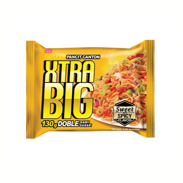Payless, Pancit Canton Xtra Big 130g (Chili-mansi, Hot chili, Kalamansi ...