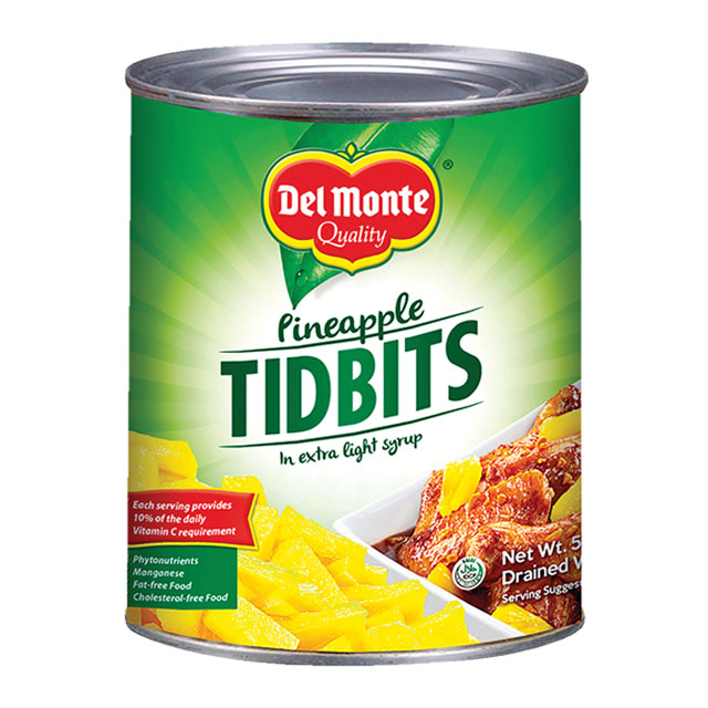 Del Monte, Pineapple Tidbits (115g, 227g, 432g, 560g, 822g), DEL59 ...