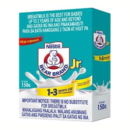 Nestle, Bearbrand Milk Jr. 1-3 Years Old (150g, 420g, 750g, 1.6 kg, 2.4 kg), BEA57-Unlistore ...