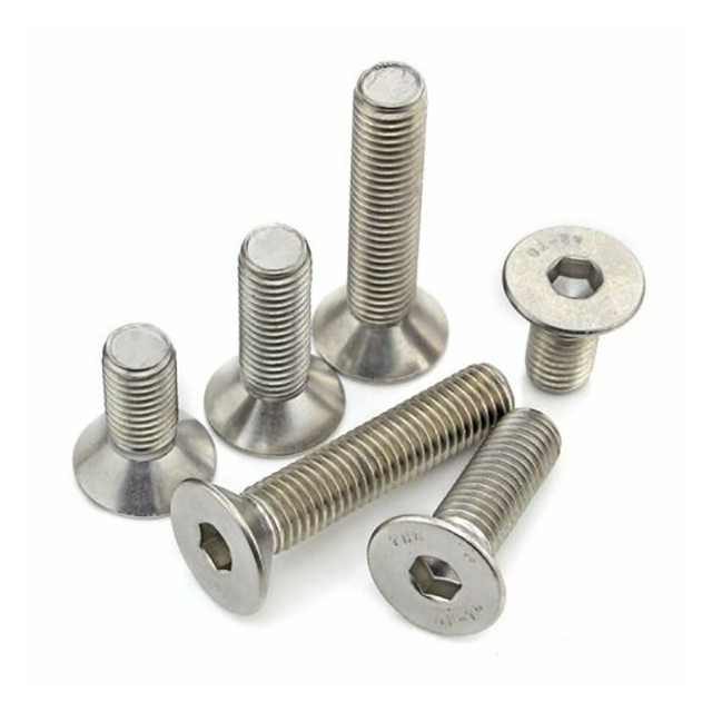 304 Stainless Steel Allen Flat Head Socket Screws, Metric Size,M2, M2.5, M3, M4, M5, M6, M8, M10 ...